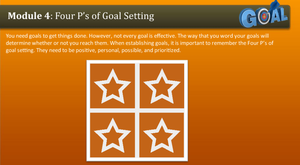 Four P’s of Goal Setting - FreshSkills